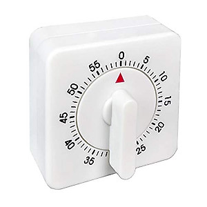 2PC Long Ring Bell Alarm Loud 60-Minute Kitchen Cooking Wind Up Timer Mechanical