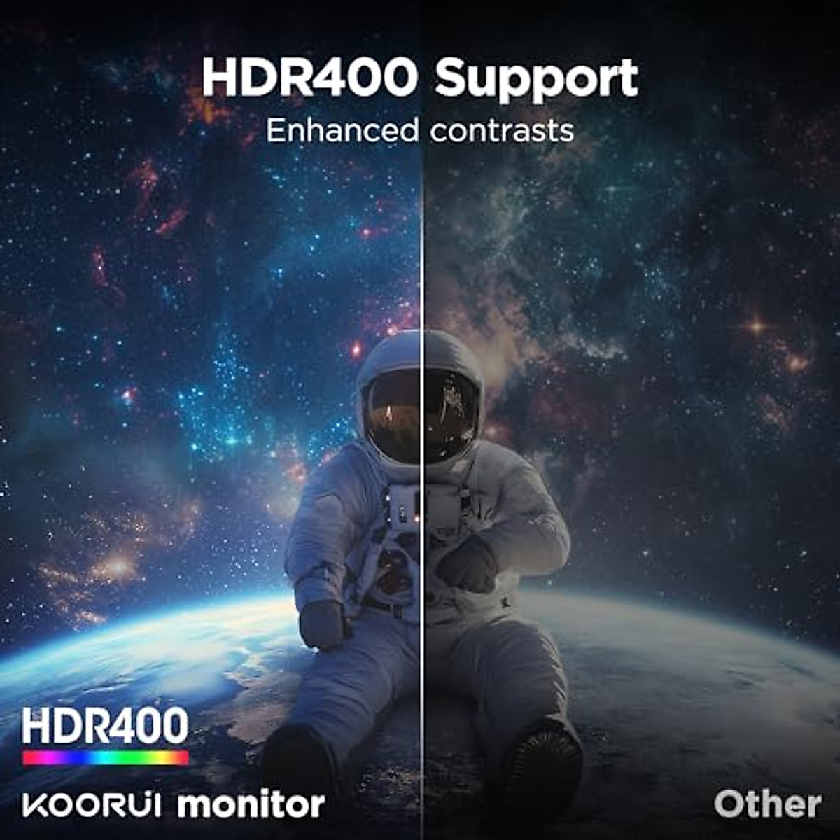 KOORUI 34-inch Ultrawide Curved WQHD 3440×1440 Gaming Monitor, 165Hz 144Hz Curved 1000R- PIP/PBP, 1ms with DisplayHDR 400, DCI-P3 90% Color Gamut, FreeSync Premium, HDMI/DisplayPort, 34E6UC