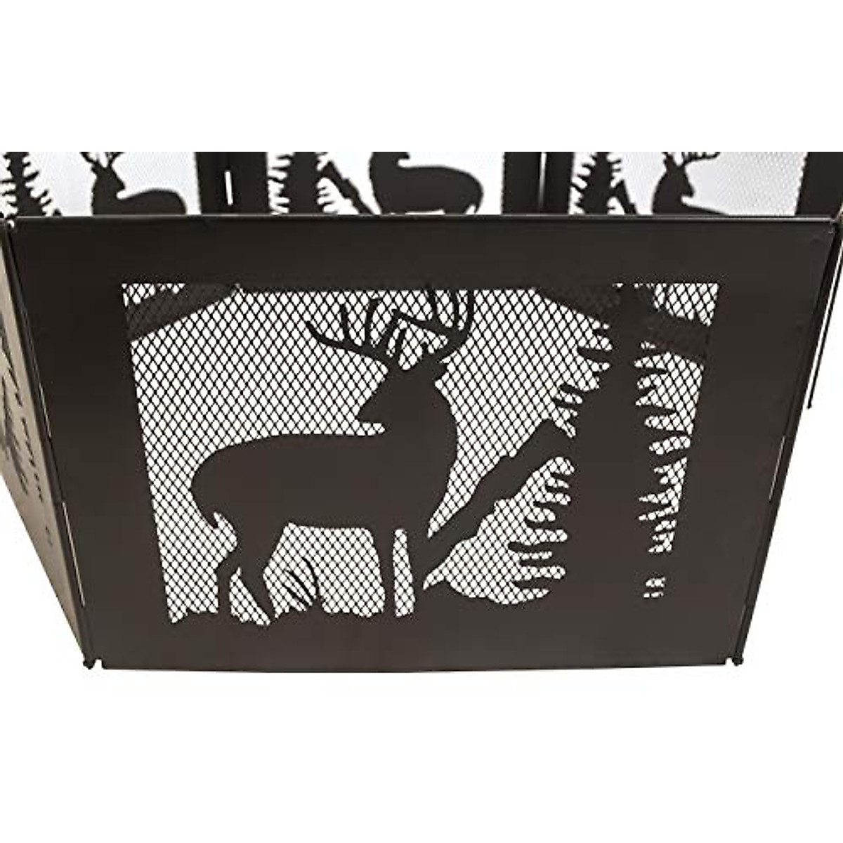 Pleasant Hearth OFW116FR Deer Mountain Folding fire Ring, Black