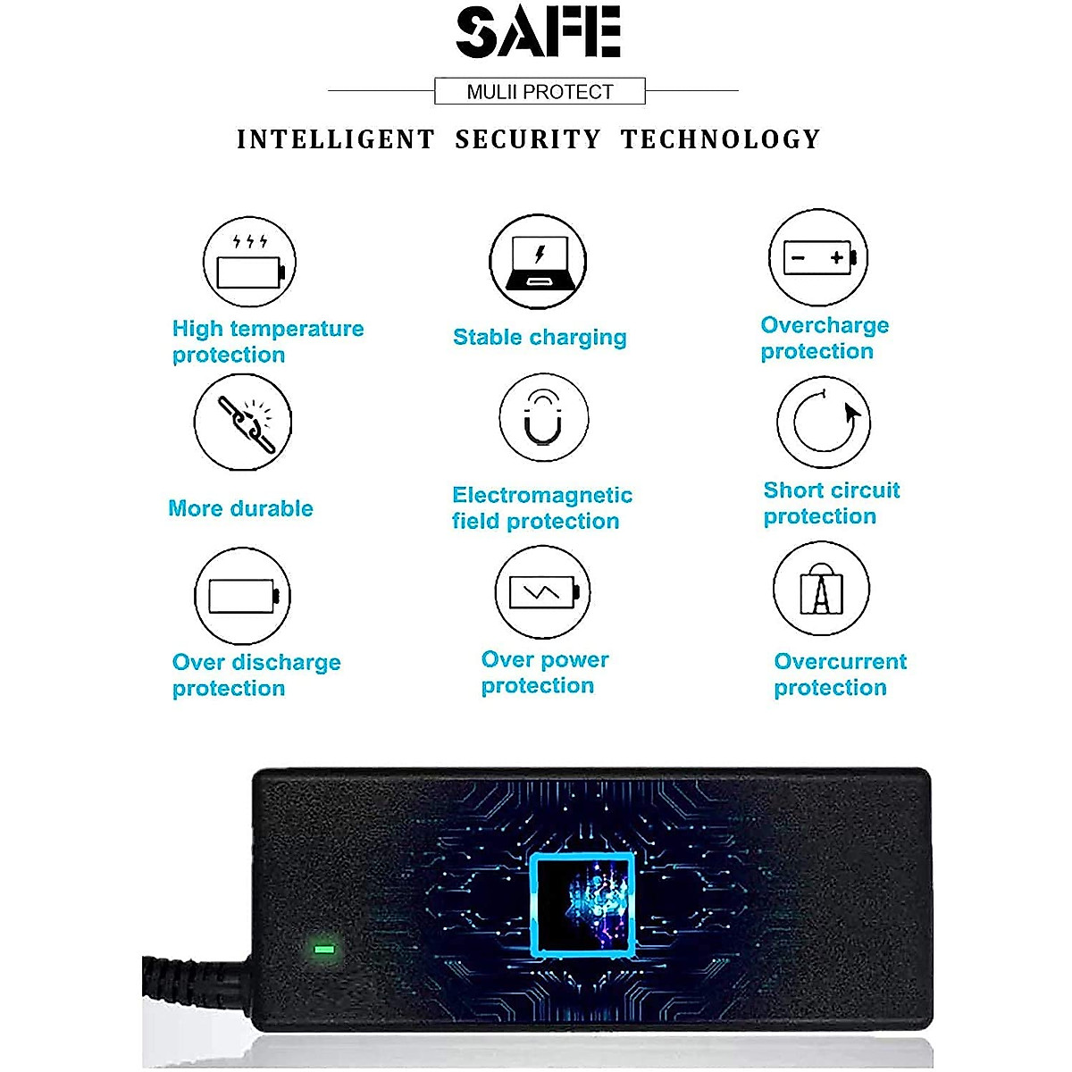 19.5V Power Supply Compatible with Sony Bravia KDL-32 KDL-40 KDL-42 KDL-48 KDL-55 KDL-32W700B KDL-40R510C KDL-40W600B KDL-42W650A KDL48W590B KDL48W600B KDL55W650D Smart LED LCD HDTV Screen TV
