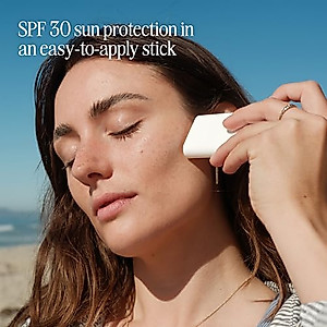 COOLA Organic Face Sunscreen SPF 30 Sunblock Lotion Stick, Dermatologist Tested Skin Care for Daily Protection, Vegan and Gluten Free, Tropical Coconut, 0.15 Oz