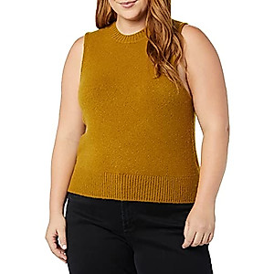 Amazon Essentials Women's Boucle Sweater Tank Top (Previously Daily Ritual), Brown, Medium