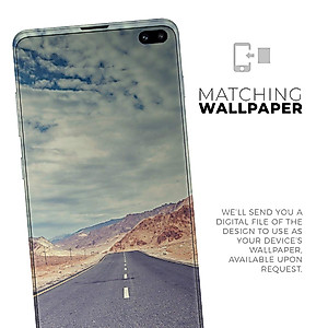 DesignSkinz Desert Road Protective Vinyl Decal Wrap Skin Cover Compatible with The Samsung Galaxy S20 (Screen Trim & Back Glass Skin)