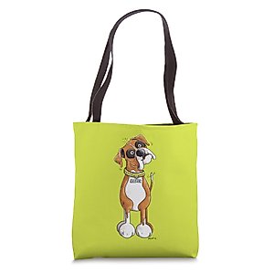German Boxer Comic I Gift for Dogs Friends Boxer Fan Tote Bag