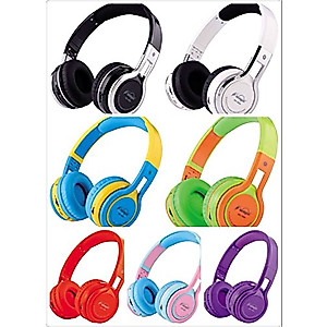 Contixo KB-2600 Kid Foldable Wireless Bluetooth Headphone White