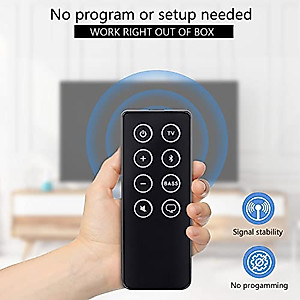 CHUNGHOP Bluetooth Remote Control Compatible with Bose Solo 5 10 15 Series ii TV Sound System 732522-1110 418775 TV Soundbar System, for Bose Solo Series II TV Speaker Remote (with CR2025 Battery)