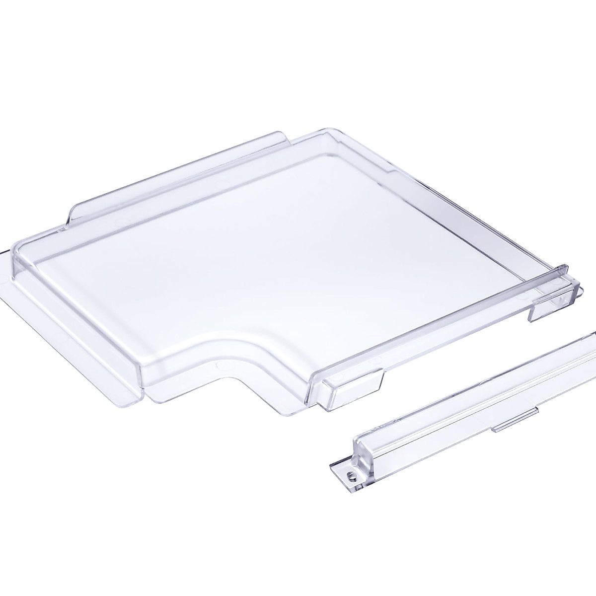 NOVINO RV Screen Door Slider Panel for Dexter 4701-00 RH Right Hand Series 5050 Radius Corner,Clear Plexiglass RV Screen Door Slide and 4700-00 Stopper