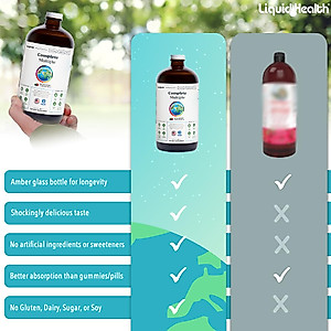 LIQUIDHEALTH 32 Oz Liquid Multivitamin for Adult Men & Women - Complete Multiple, Natural Immune Support, Non-GMO, Vegan, Gluten Free, Sugar Free, Prebiotic Fiber Vitamins Supplement (2-Pack)