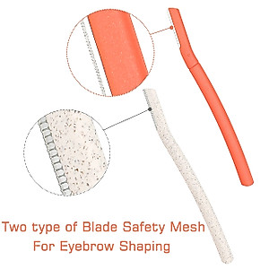 Chaosss &., Facial Fuzz-Free Razor, Eyebrow Trimmer Chaosss Co. Professional Exfoliating Dermaplaning Tool, Peach Fuzz Shaver and Multipurpose Razor Home Skin Care for Women and Men (Pack of 4)