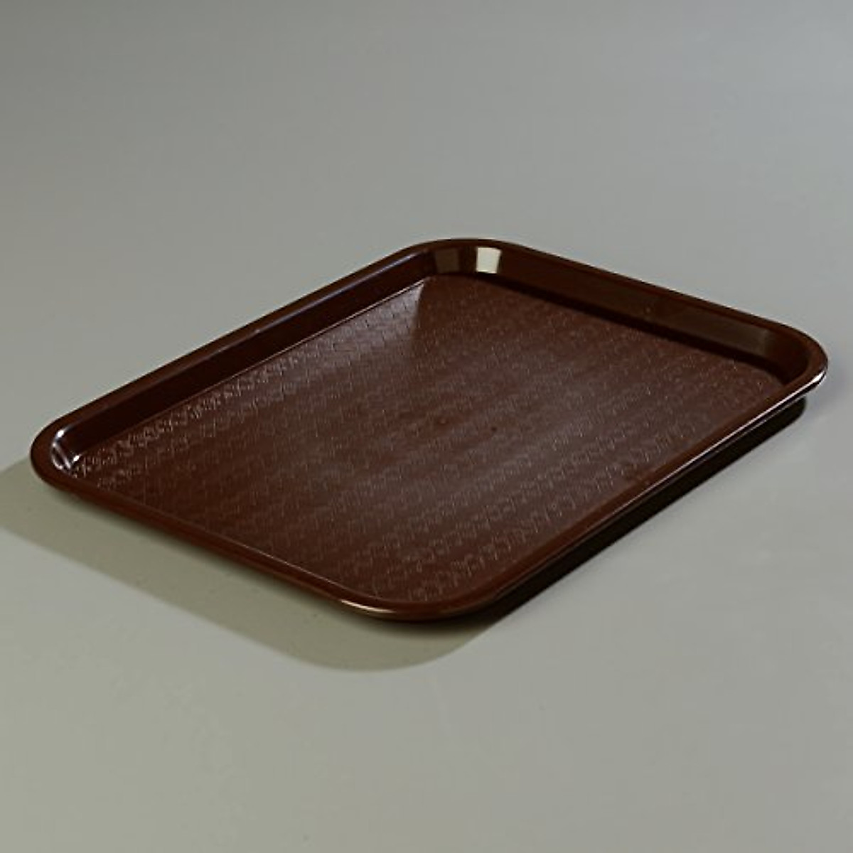 Carlisle FoodService Products CT121669 Café Standard Cafeteria / Fast Food Tray, 12" x 16", Chocolate