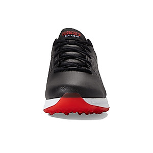 Skechers Men's Elite 5 Arch Fit Waterproof Golf Shoe Sneaker, Black/Red, 10.5 Wide