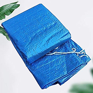 Happyyami Outdoor Drain Cover Pool Cover Rectangular Garden Anti Cover Rainproof Cover Folding Pool Cover for Summer Swimming Pools Above Ground Pools 220X150cm Folding Bracket