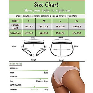Knowyou Womens Underwear Cotton Cheeky Panties for Women Cute Stretch Bikini Breathable Panties for Ladies 6Pack