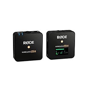 Rode Wireless GO II Single Channel Wireless Microphone System, Black