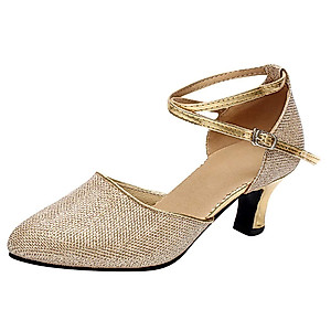 ZHOUXINGB Sneakers for Women, Flip Flops for Women Memory Foam Tennis Sandals Zipper Back Dress Shoes Heels Shoes Wide Width Boots Sport Heels for Women Gold