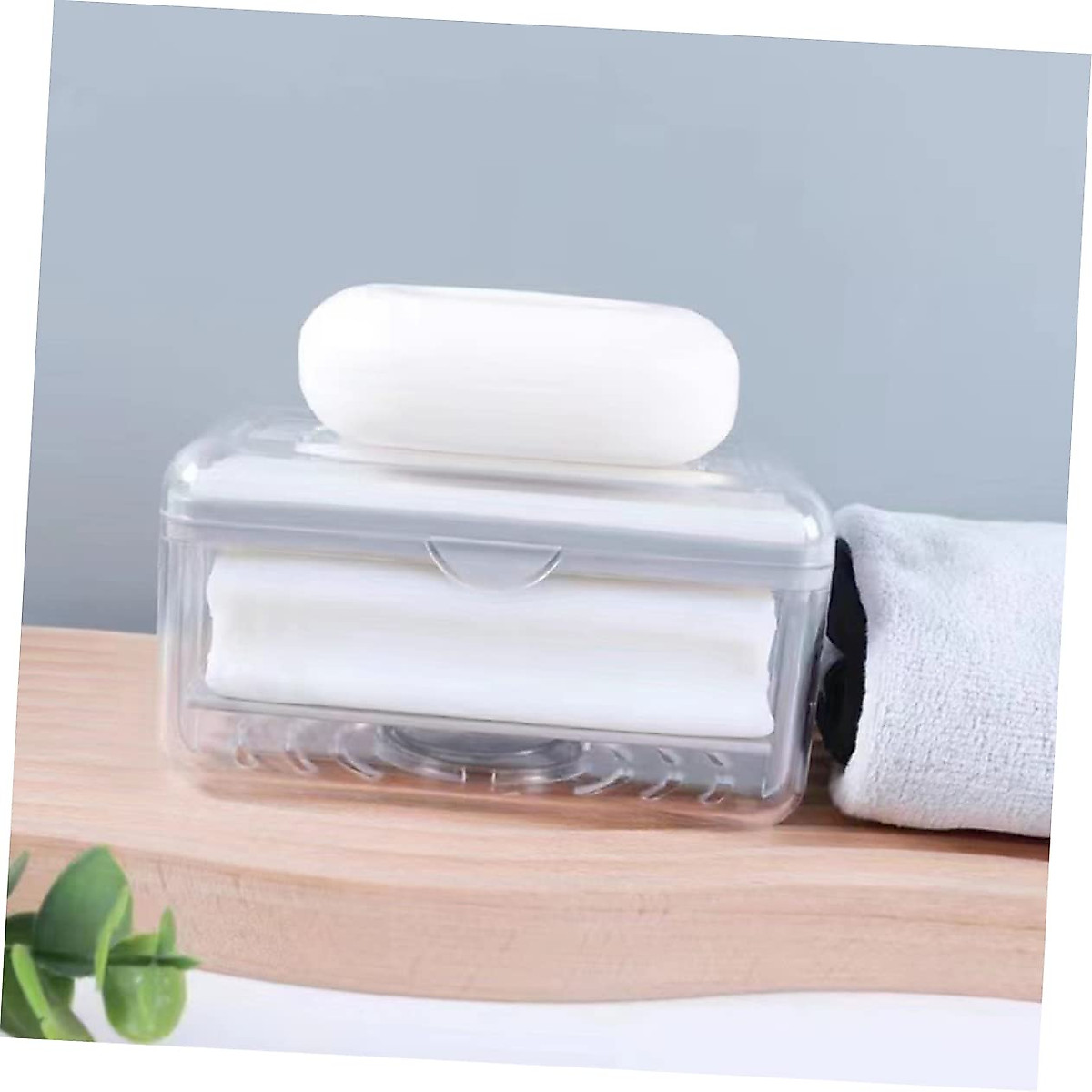 SWOOMEY Box soap Box Travel Laundry soap Plastic Container soap Travel Container Dispenser Container Lip Gloss Container soap bar Holder bar soap foaming soap Dispenser Portable pp Makeup