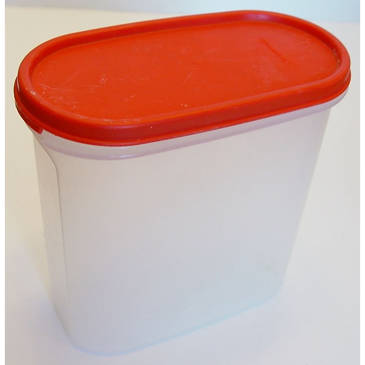 Tupperware Modular Mate Sheer Container #3 with Red Lid Holds 7.25 Cups