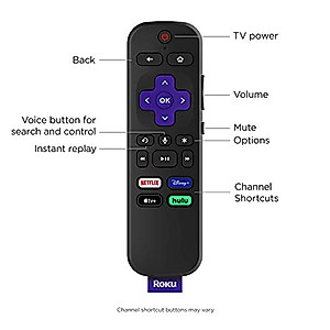 Roku Streaming Stick+ | HD/4K/HDR Streaming Device with Long-range Wireless and Roku Voice Remote with TV Controls