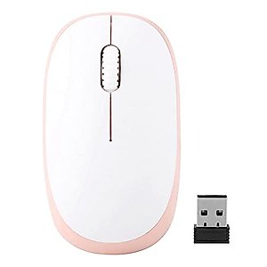Wireless Keyboard Mouse Set, Mechanical Feel Comfortable Typing Wireless Gaming Keyboard Mouse Combo 104 Keys with No Delay for PC Laptop Tablet Desktop 2.4GHz(粉色)