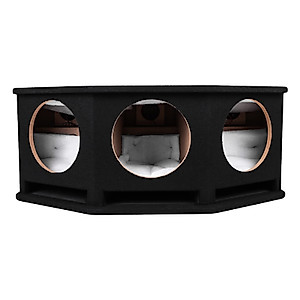 Skar Audio SK3X10V Triple 10" Universal Fit Ported Subwoofer Enclosure with Angled Rear Firing Design
