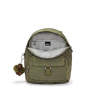Kipling Women's Queenie Backpack, Adjustable Backpack Straps, Monkey Keychain, Key Clasp, Top Carry Handle