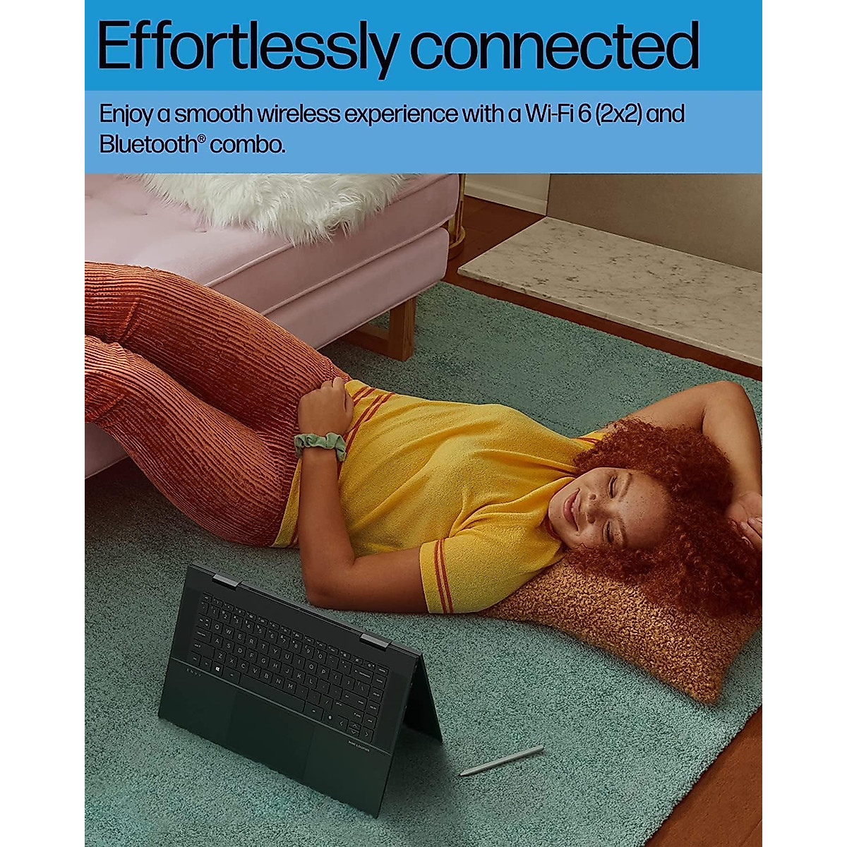 HP 2023 Newest Envy x360 2-in-1 Convertible Laptop, 15.6" FHD Touchscreen Display, AMD Ryzen 7 5825U Processor, 16GB RAM, 512GB SSD, AMD Radeon Graphics, Bluetooth, Webcam, Windows 11 Home, Black