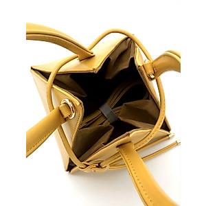 moderngenic 'Pyramid' Luxury Handbag, Fashion Cross-body Shoulder Bag, Soft PU Leather Designer Handbag for Women/Girls (Red)