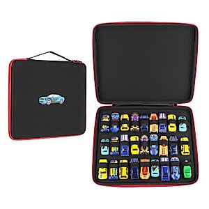Brappo Hard Portable Toy Organizer Compatible Hot Wheels Cars and Matchbox Cars,Holds 27 Hot Wheels children's toy cars.(Box Only)