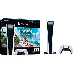 Playstation 5 Digital Edition PS5 Console Horizon Forbidden West Bundle (^Disc Free) - U Deal (Renewed)