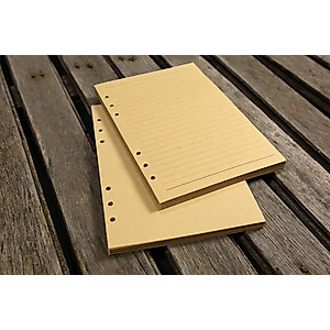 Personalized refillable 6 ring rustic leather A6 journal cover with pen holder, unique leather A6 refill planner binder sketchbook NA605SS