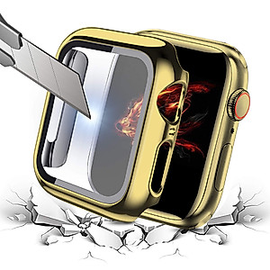 Bekomo 3-Pack Stainless Steel Apple Watch Band with 2 Pack Tempered Glass Screen Protectors, 49mm, 44mm, 45mm, 42mm, 40mm, 38mm, 41mm