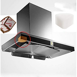 Corner Guards/Kitchen Wall Mount Range Hood Safety Edge Protector/Head Protector/High Resistant Adhesive Gel/Range Hood Accessories/Child Safety Furniture Bumper/Protectors (2Pcs) (Transparent)