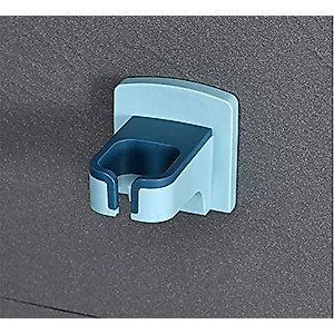 AKOAK 3 Pcs Hair Dryer Holder Stainless Steel Wall Mounted Hair Care Tool Holder Waterproof and Perforation-Free Bathroom Storage Rack