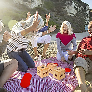 Juegoal Giant Dice Game, Wooden Lawn Dice Games for Kids Adults Family