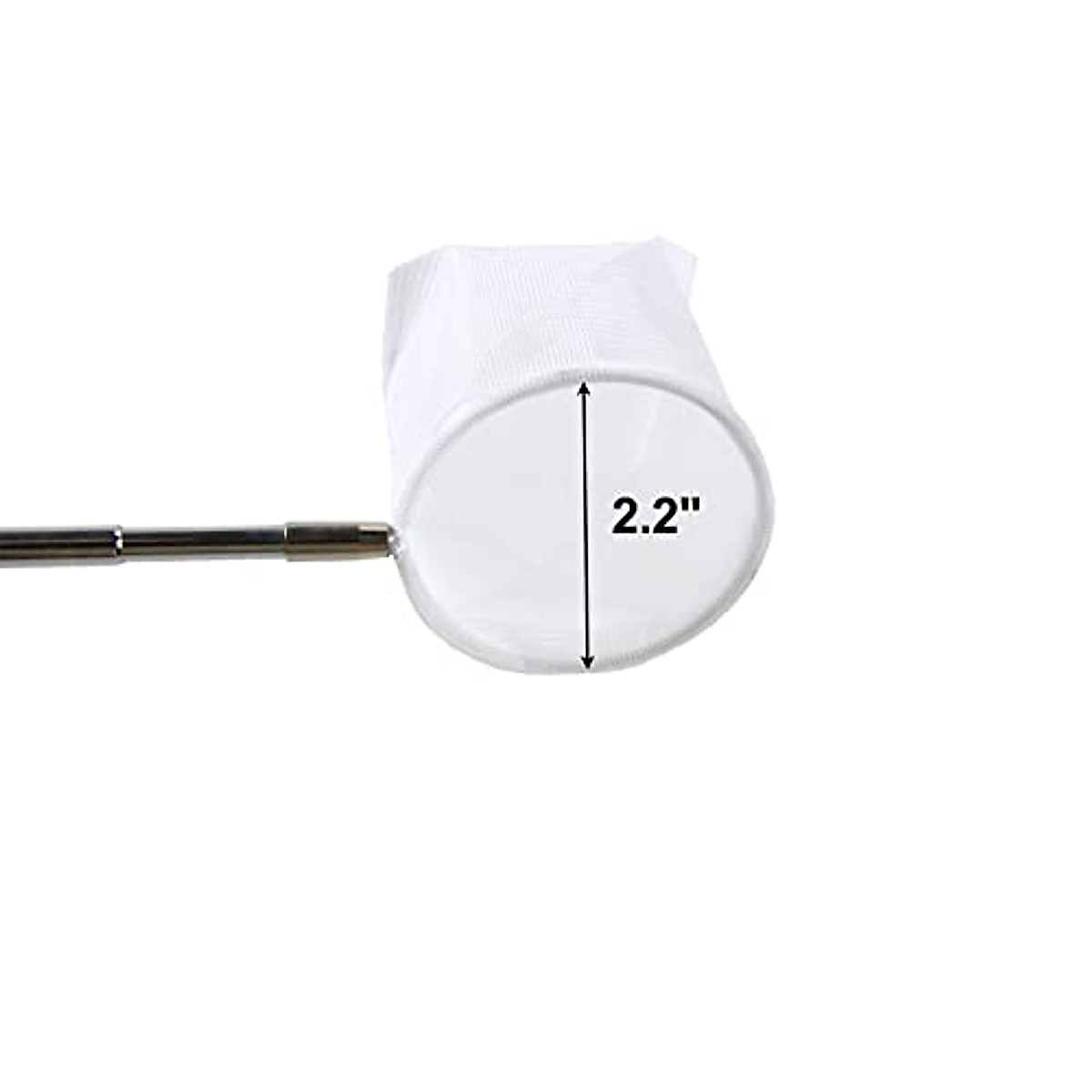 AQUANEAT Aquarium Shrimp Net,Fish Net Aquarium Betta,Brine Shrimp Net with Extendable Handle (Circular, 2 Inch)