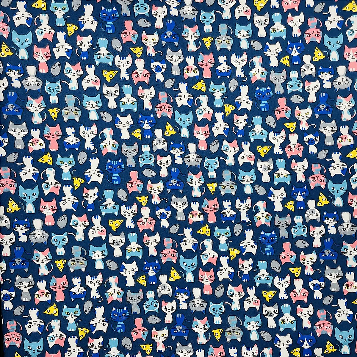 Cat Fabric Squares for Kids,Baby Girl Charm Packs for Quilting,100% Cotton Fabric 42-5" Quilt Squares for Sewing SZRUIZFZ