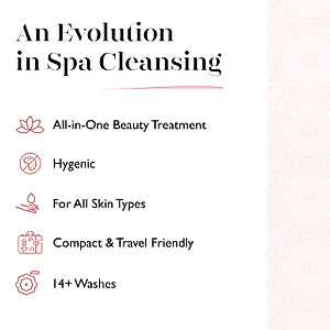 Spongelle Coconut Verbena Wild Flower Buffer Body Scrubber with Box | Bath & Shower Loofah for Women | Exfoliator with Body Wash Infused | 14+ uses