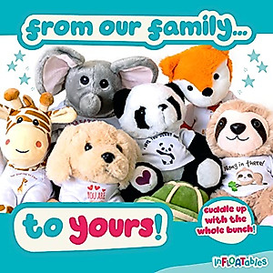 Infloatables ThermaPals Microwavable Weighted Stuffed Animals - Dress to Reduce Stress - A Heart-Warming Surprise - Heat It Up Or Cool It Down - Gift for Any Occassion - Valentines Plush