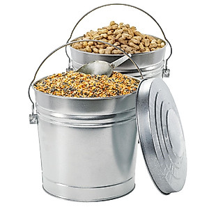 Behrens 6 Gallon Rust-Proof Steel Locking Lid Trash Can(6 gal) Made in USA