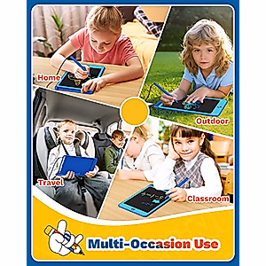 TEKFUN Kids Toys for 2 3 4 Years Old Boys Girls Toddler, 8.5inch LCD Writing Tablet Erasable Drawing Tablet Writing Pads, Kids Travel Learning Toys Boys Girls Birthday Gifts Age 3 4 5 6 7 (Blue)
