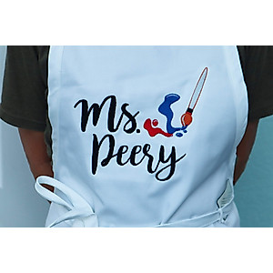 Unisex Personalized Art Teacher/Artist Embroidered Apron