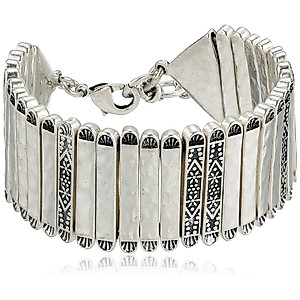 Lucky Brand Silver-Tone Statement Link Bracelet