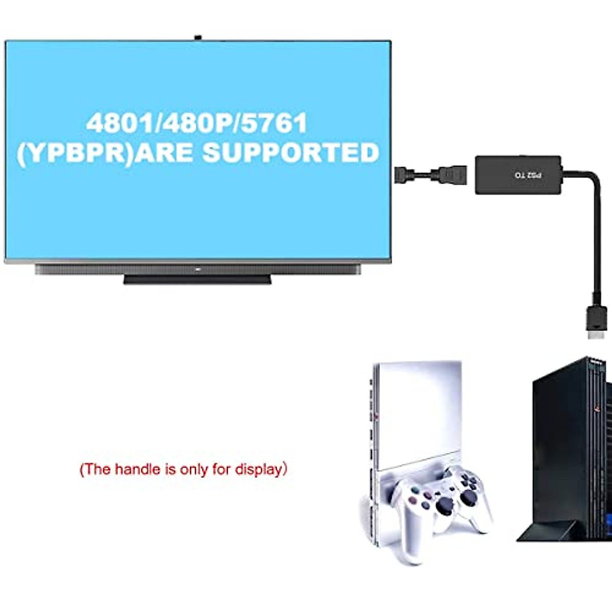 Senzhilin Adapter PS2 To HDMI-compatible Portable Provide Advanced Signal Processing Restore The Original Game Screen