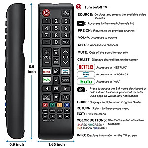 【Pack of 2】 New Universal Remote for All Samsung TV Remote, Replacement Compatible for All Samsung Smart TV, LED, LCD, HDTV, 3D, Series TV