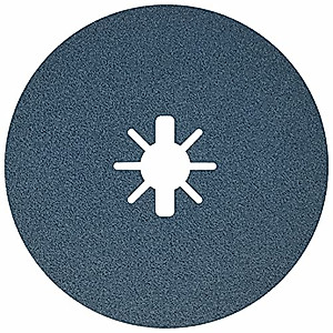 BOSCH FBX6120 25-Pack 6 In. X-LOCK Fine Grit Abrasive Fiber Discs 120 Grit Compatible with 7/8 In. Arbor for Applications in Metal Surface Finishing, Weld Blending, Rust Removal