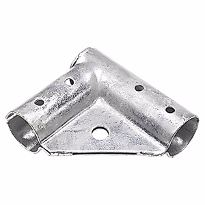 Plum Fittings 1 3/8" x 1 3/8" Chain Link Fence Top Gate Corner | Pressed Steel Top Gate Corner | Top Gate Elbow | Pack of 4