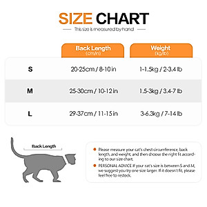 Cat Recovery Suit After Surgery, Cat Recovery Wear for Abdominal Wounds Cat Onesie Cone E-Collar Alternative,Blue M