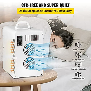 VEVOR 15L Mini Fridge,12V Portable Cooler & Warmer, Lightweight Beauty Fridge With Glass Front,Mini Fridge 15 Liter/18 Can For Food, Drinks, Skincare, Beauty, Makeup & Cosmetics (Green)