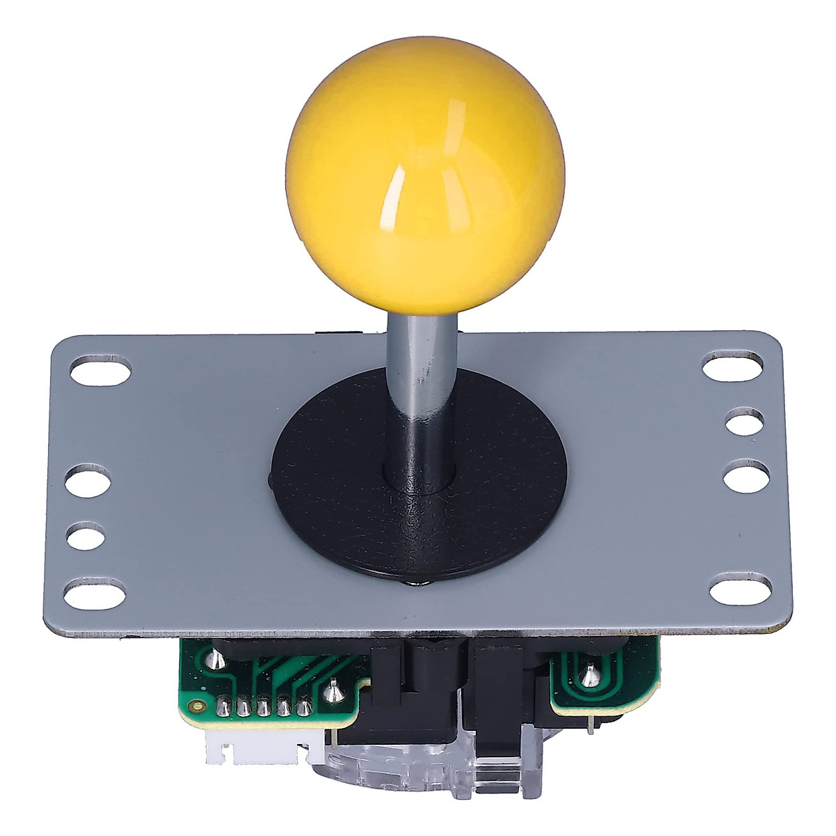 Hilitand Classic Competition 5 Pin Stick Rocker 8 Ways Joystick for PC Box 360, for PS2, for PS3 Games DIY Kit Parts Mame Jamma Game Consoles(yellow)