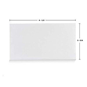 #6 3/4 Security Tinted Self-Seal Envelopes - No Window, Size 3-5/8 X 6-1/2 Inches - White - 24 LB - 100 Count (34600)
